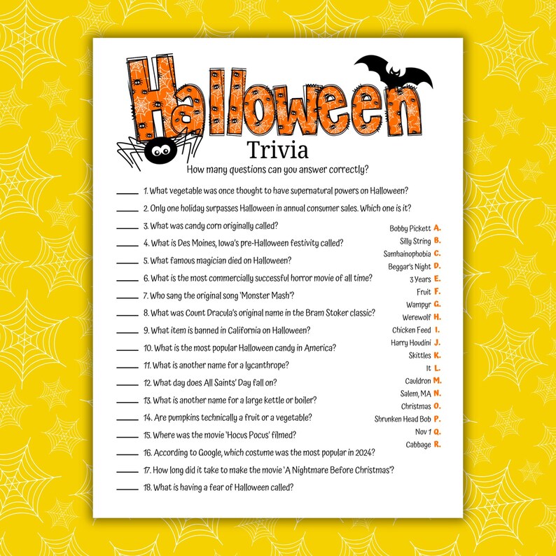 Printable Editable Halloween Game Bundle | Halloween Riddles | Guess ...