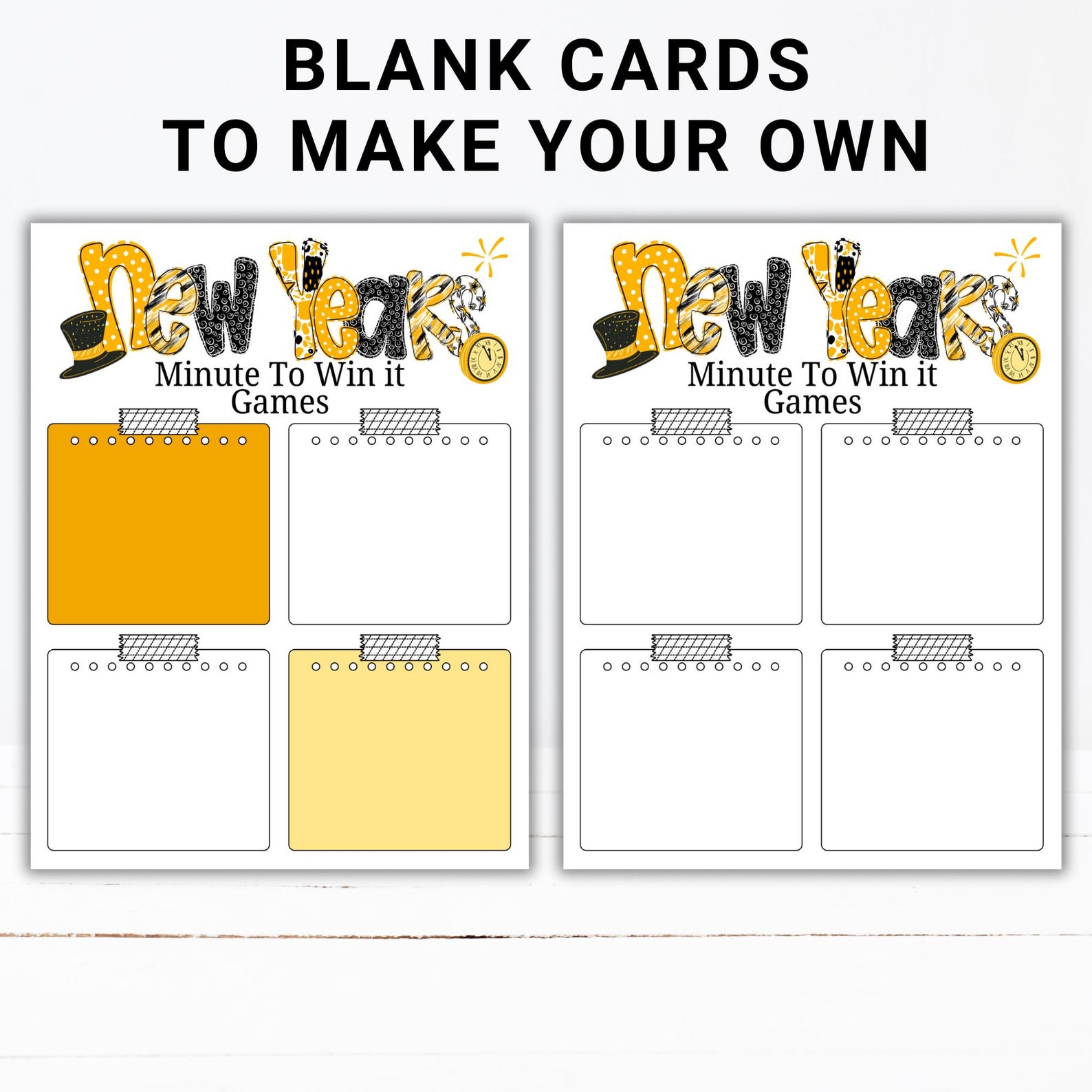 New Year's Minute to Win It Games | Fun Printable New Year's Party ...