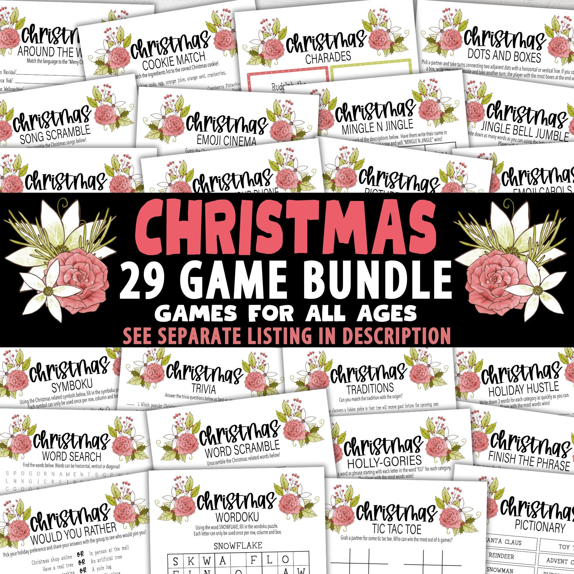 Christmas Word Game | How Many Words Can You Spell | Holiday Office ...