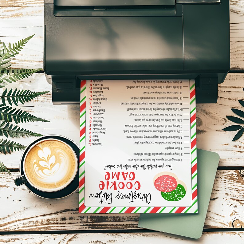 Christmas Edition Cookie Match Game | Christmas Cookie Clues | Office ...