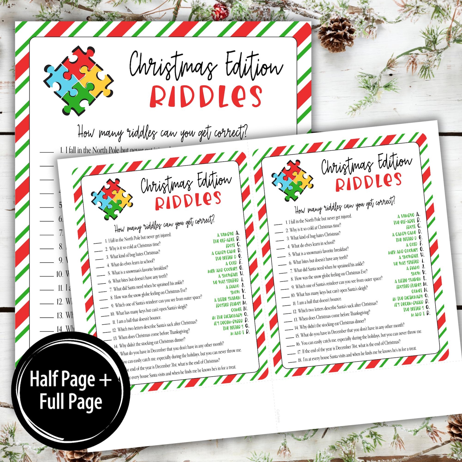 Christmas Edition Riddles Game | Riddle Fest Christmas Party Game ...