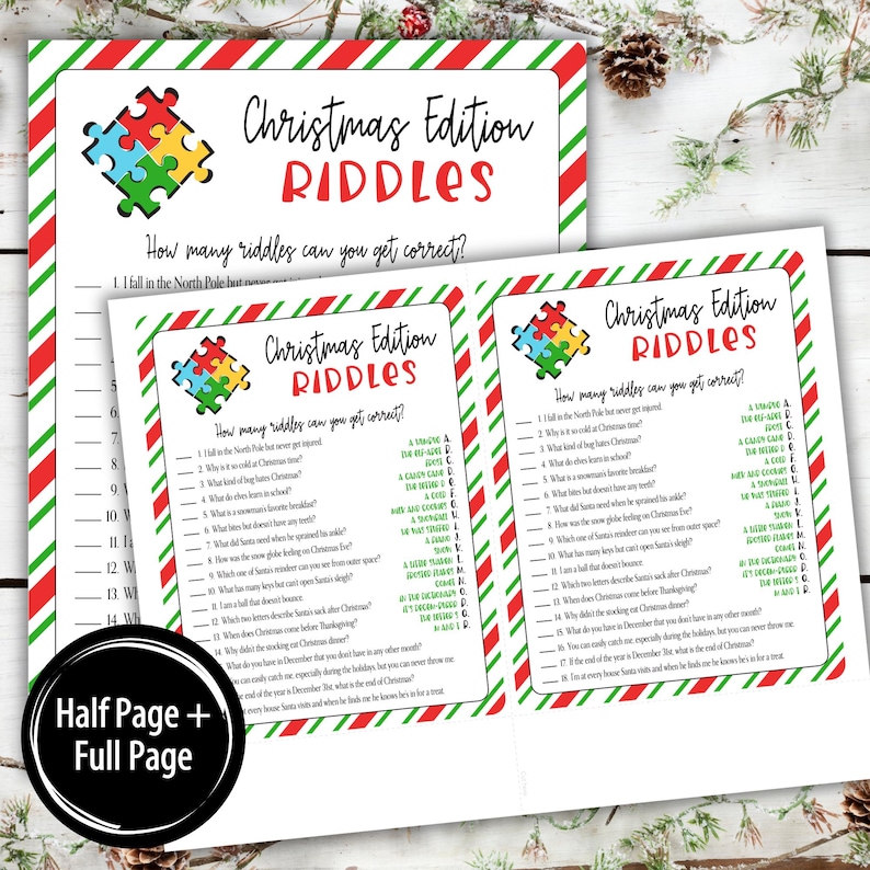 Christmas Edition Riddles Game | Riddle Fest Christmas Party Game ...