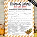 Thanksgiving Fill in the Blanks Story Game | Thanksgiving Office Party ...
