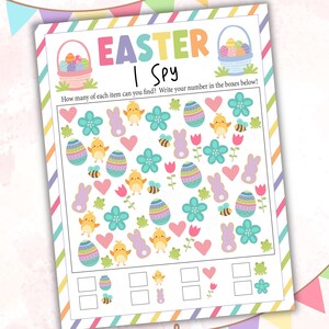 Fun Printable Easter I SPY Search | Easter Search and Find Game for ...
