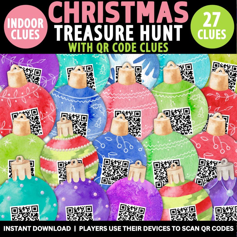 Christmas Game Qr Code - Etsy
