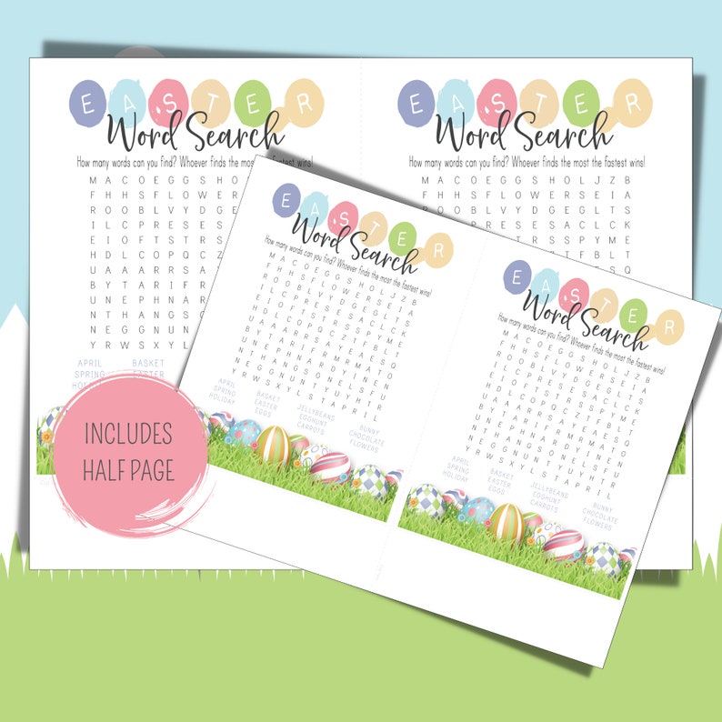 Easter Printable Games, Easter Word Search, Printable Kids Games ...
