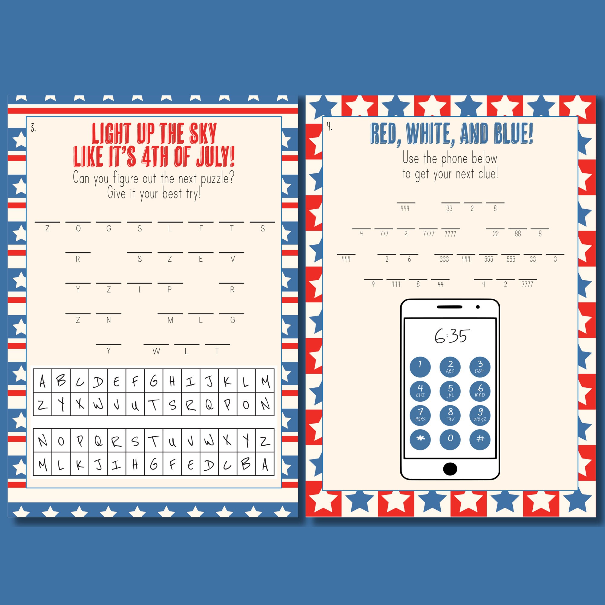 Summer Treasure Hunt for Teens | 4th of July Outdoor Scavenger Hunt ...