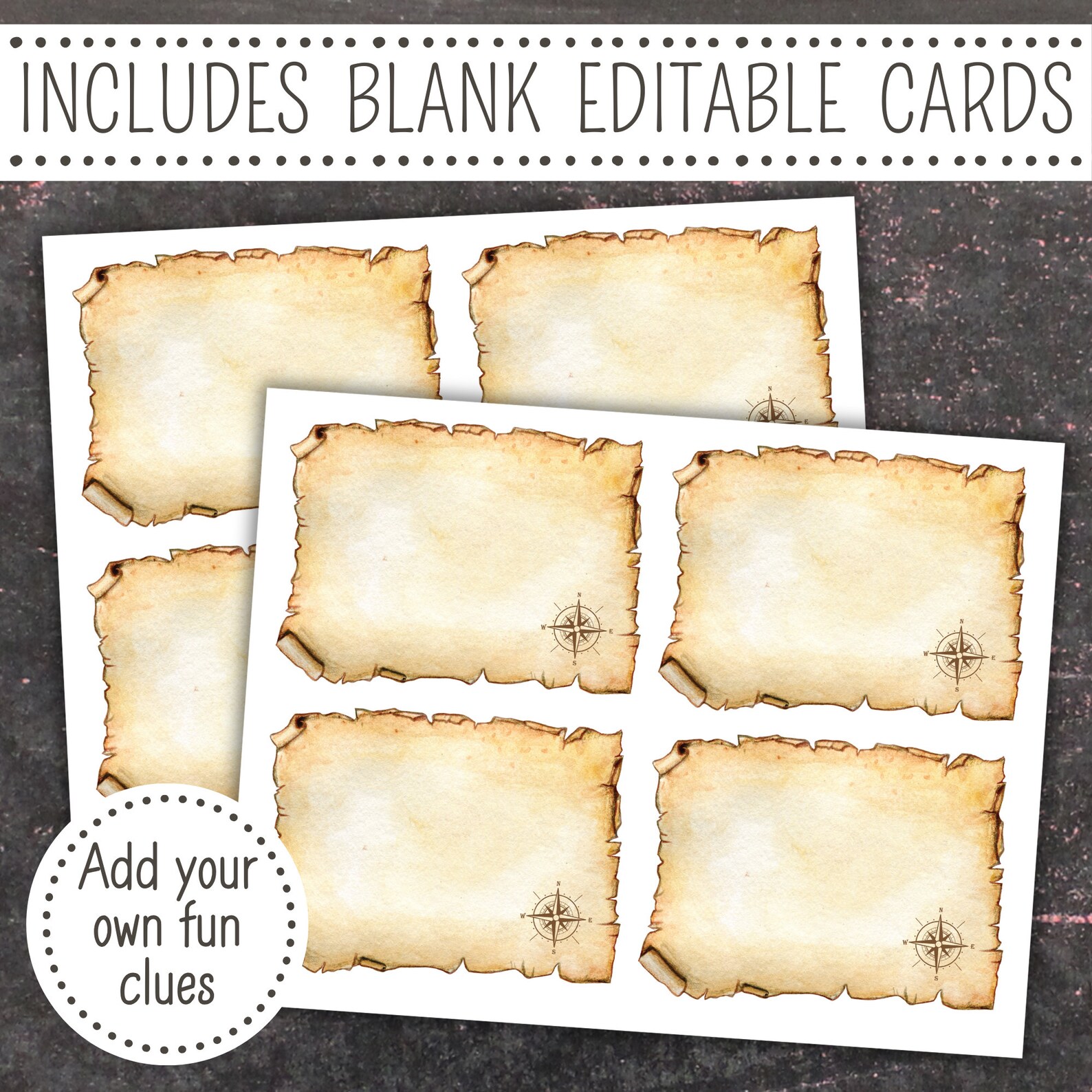 Ahoy! Printable Pirate Adventure Themed Indoor Scavenger Hunt Game ...