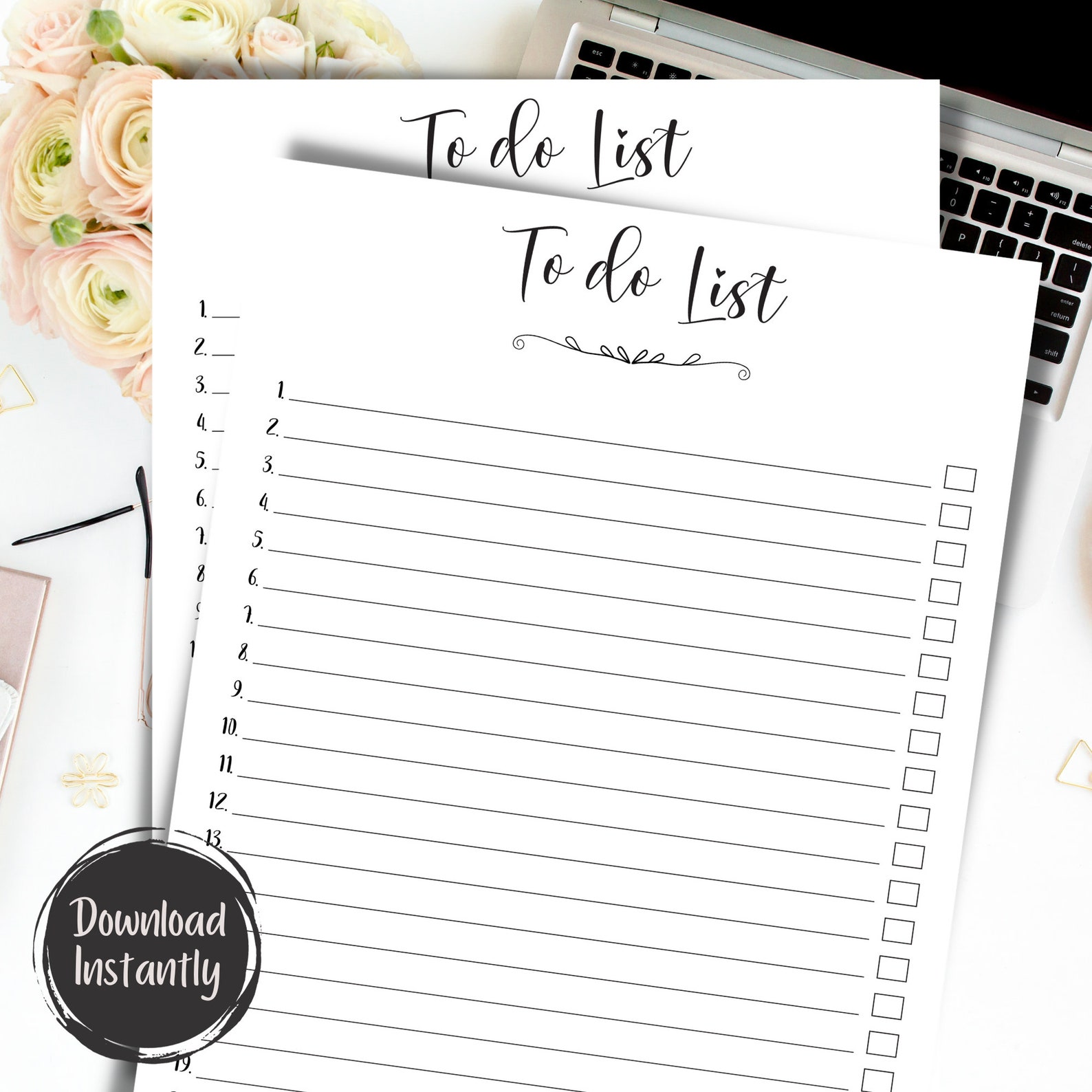 Things to Do | Printable to Do List | Printable Checklist | Honey Do ...
