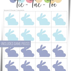 Printable Games | Easter Tic-tac-toe | Easter Games | Easter Day | Tic ...