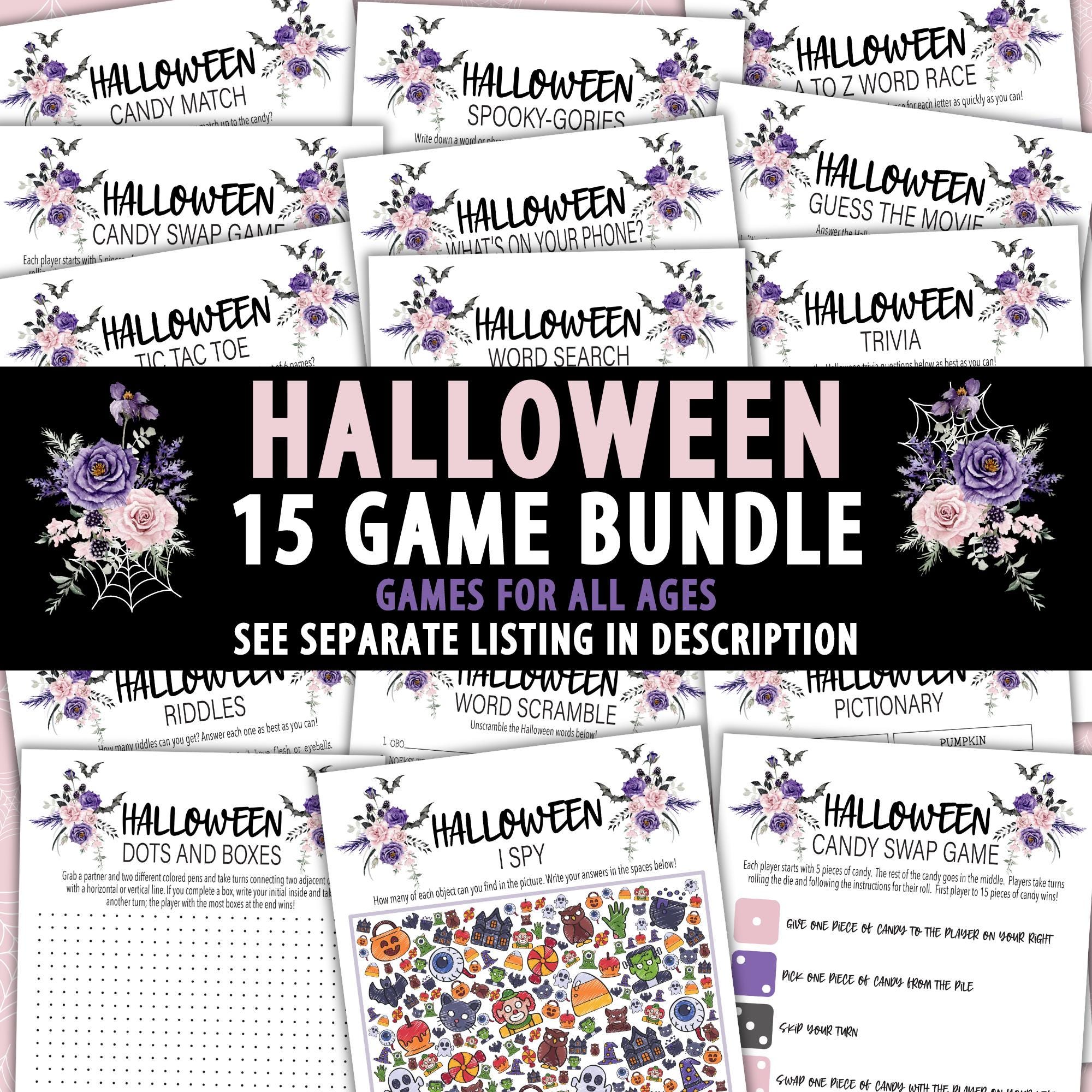 Spooky Halloween Word Scramble | Printable Halloween Party Games ...