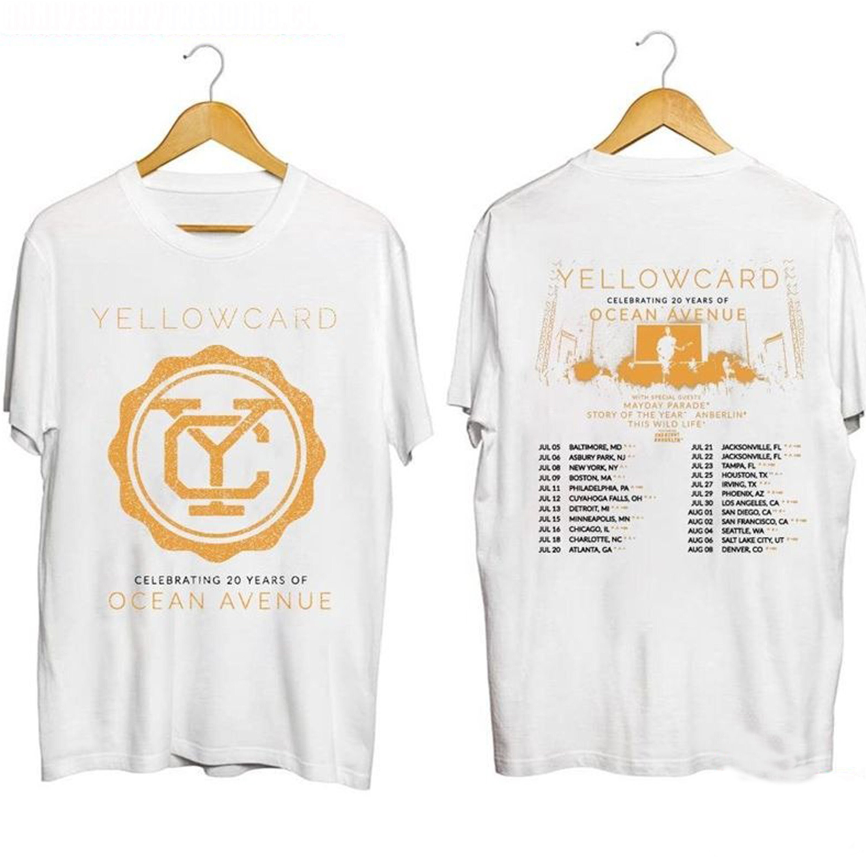Yellowcard Celebrating 20 Years Of Ocean Avenue Designed & Sold By ...