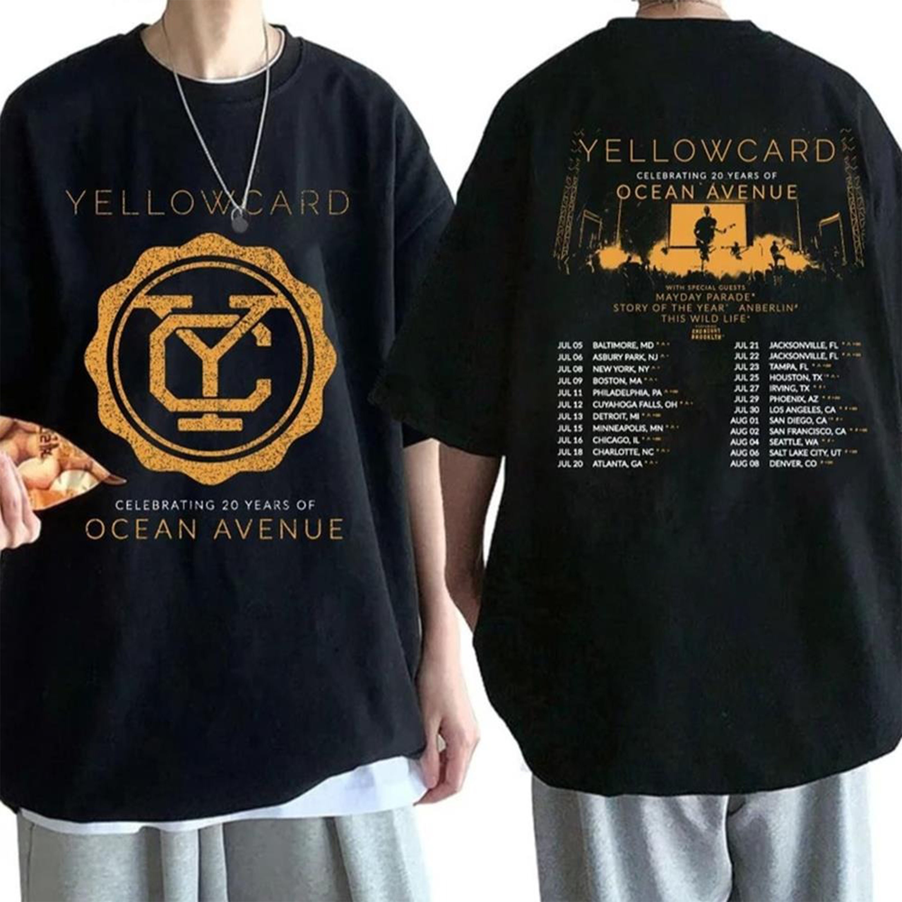 Yellowcard Celebrating 20 Years Of Ocean Avenue Designed & Sold By ...