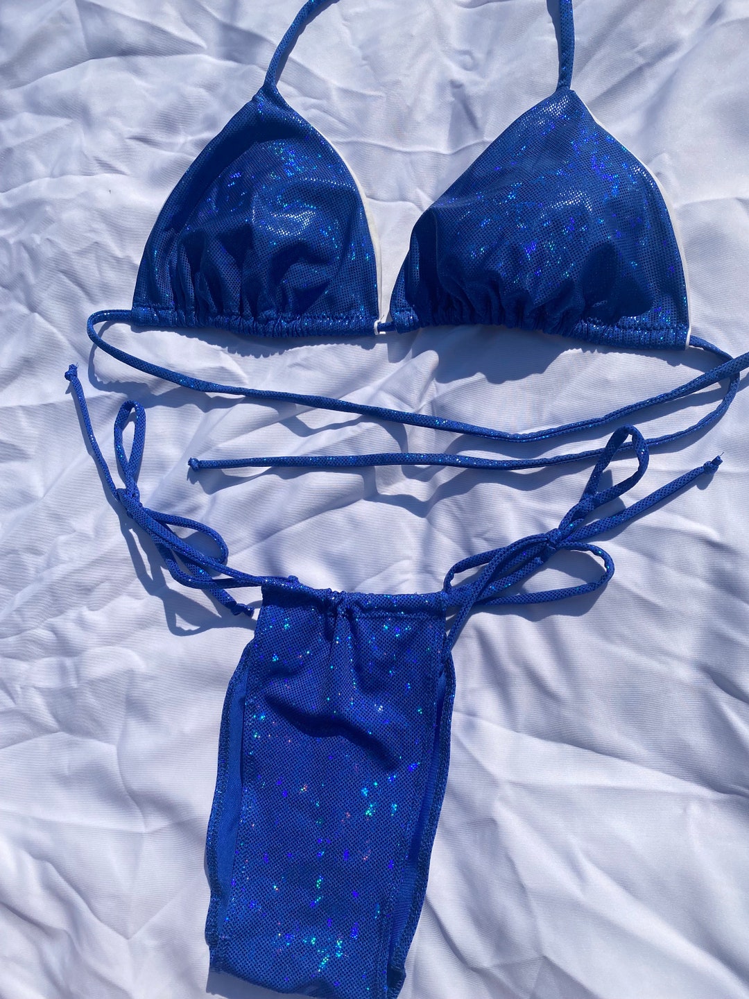 Royal Blue Triangle Bikini Top - Etsy
