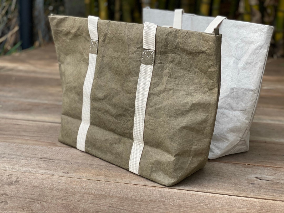 Buy Washable Paper Tote Bag Online in India - Etsy