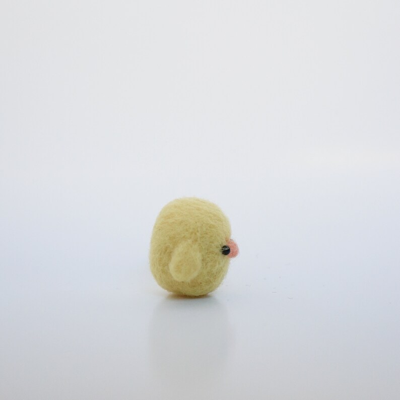Duck Chick Bird Mini Felted Needle Wool Animal Desk Buddy - Etsy
