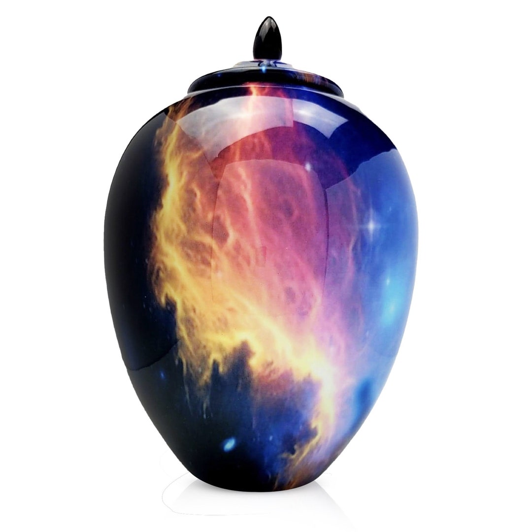 Galaxy Urn for Ashes - Glowing With Light Cremation Urn - Etsy