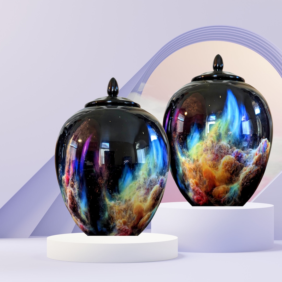 Nebula Cloud Urn for Human Ashes: Galaxy Space Cremation Urn - Etsy