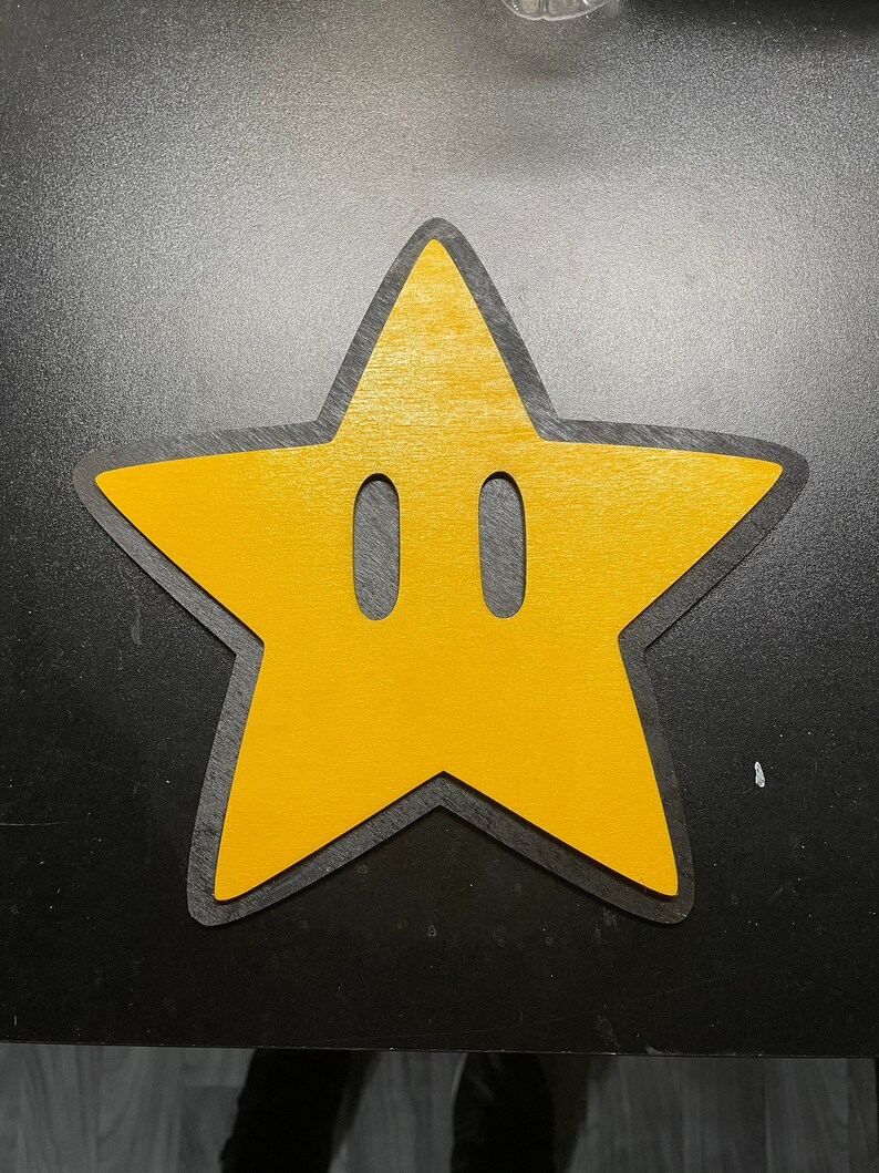 Super Mario Power Star Wall Mount - Etsy