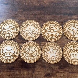 Mario Kart Themed Coasters - Etsy