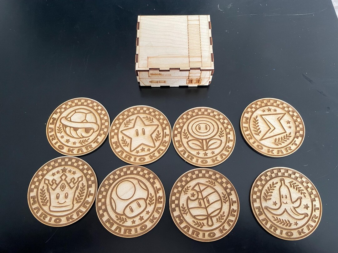 Mario Kart Themed Coasters - Etsy