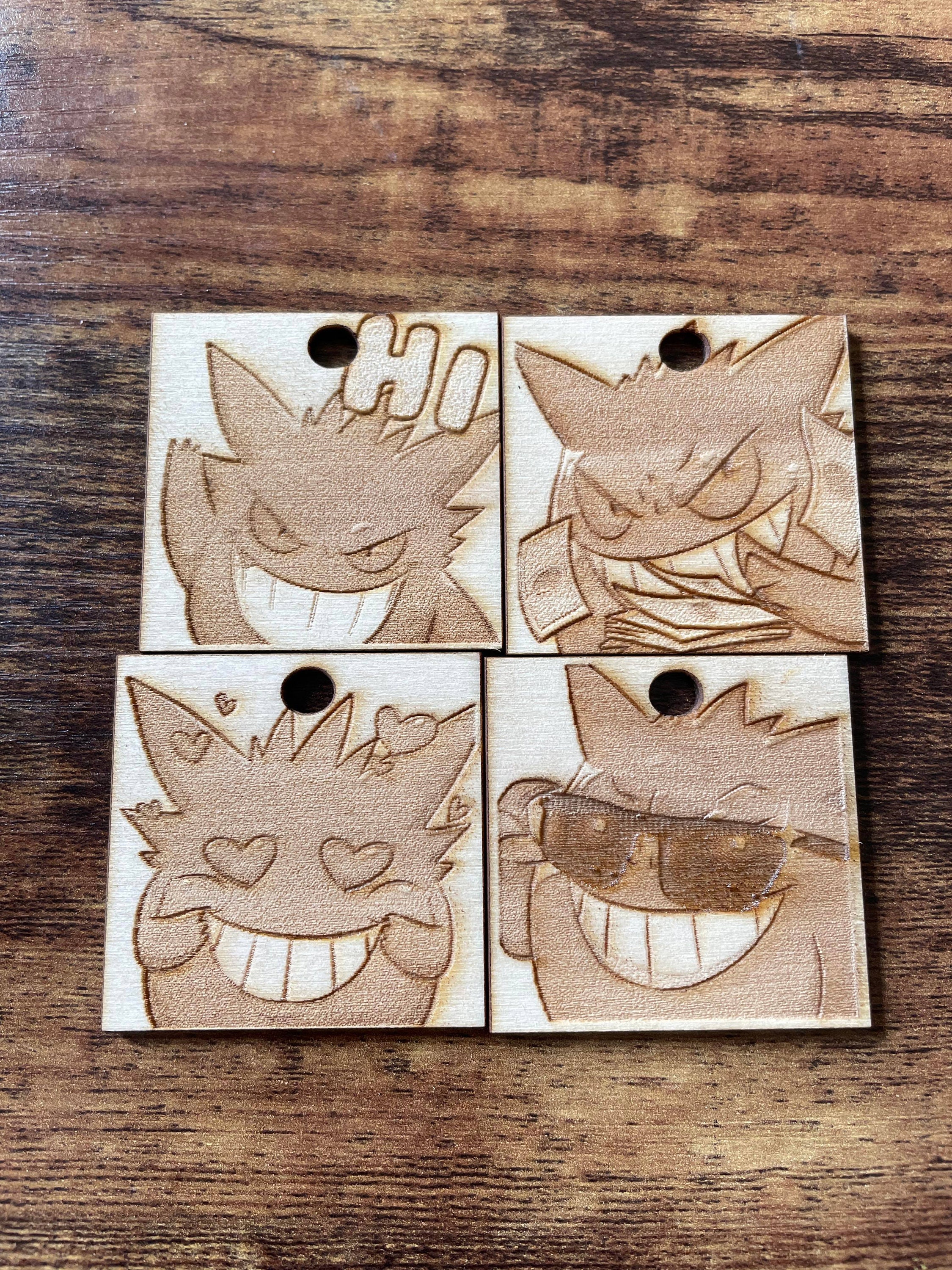 Pokemon Gengar Emote Keychains - Etsy
