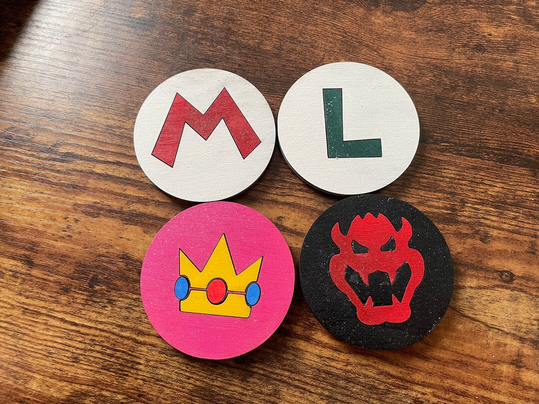 Super Mario Themed Coasters - Etsy