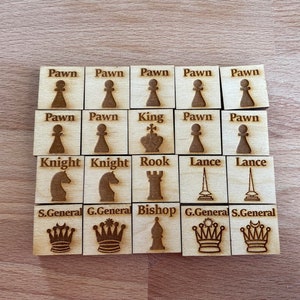 English Translated Shogi Board - Etsy