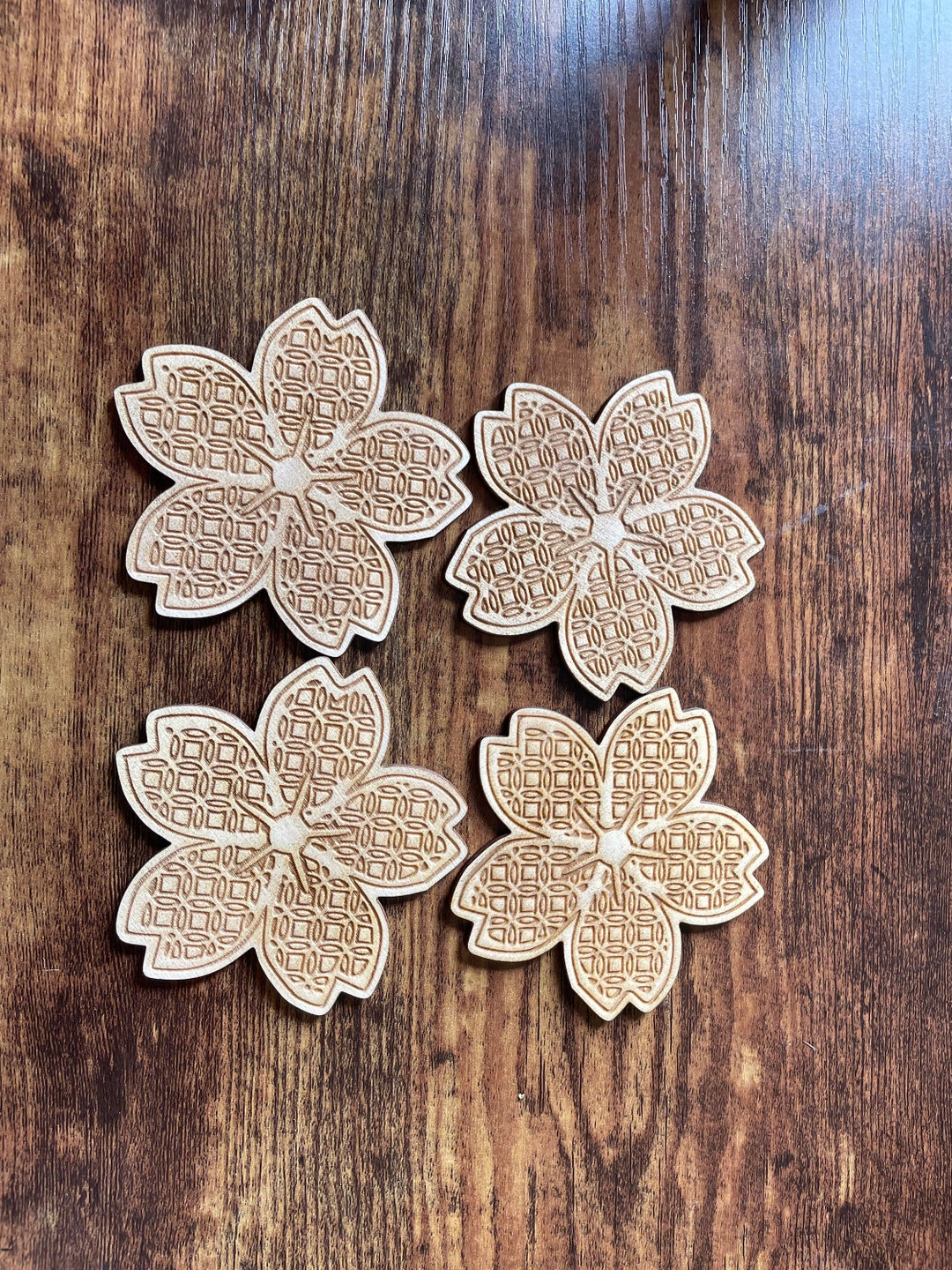 Sakura Flower Shaped Coasters - Etsy