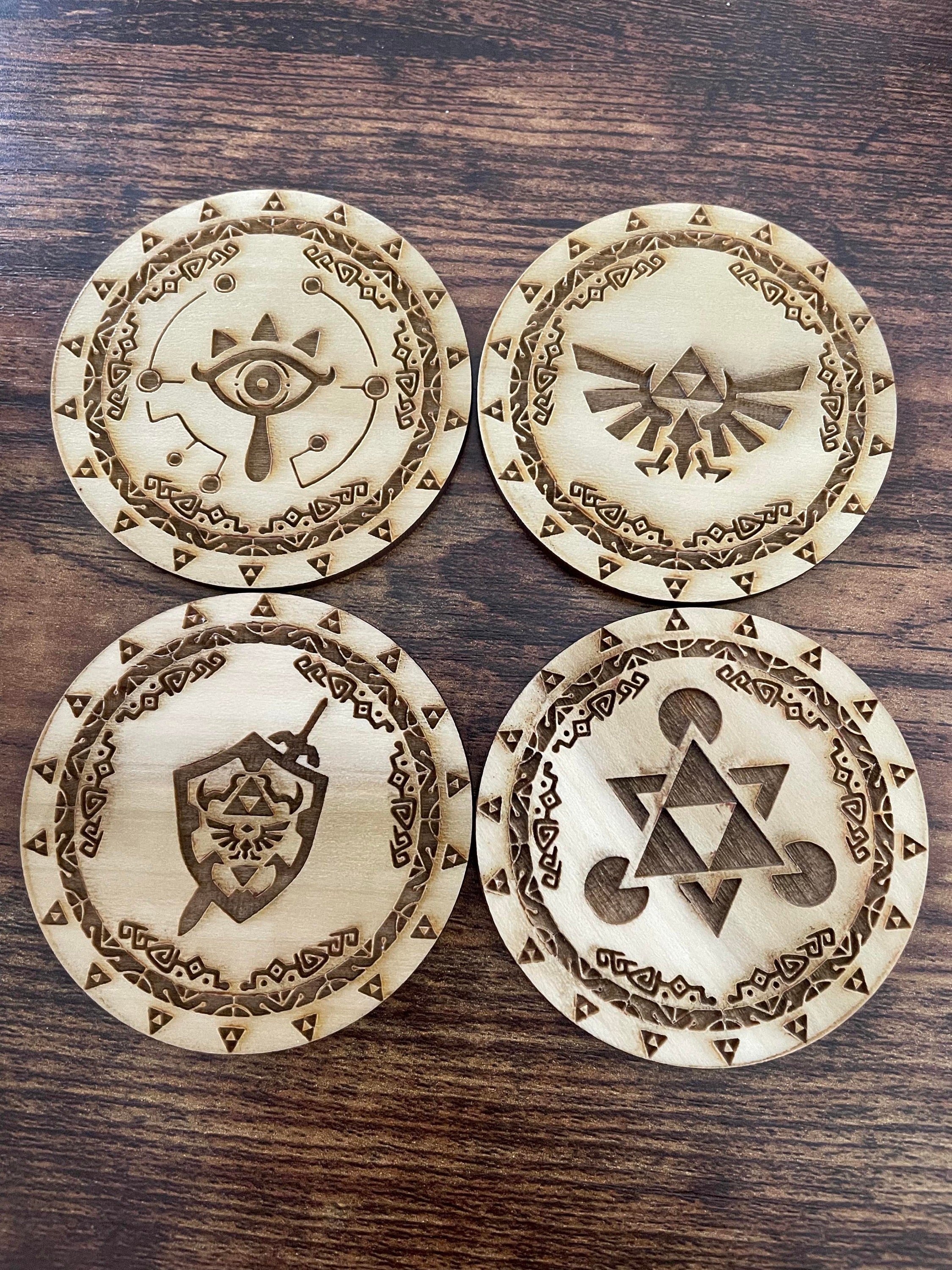 Nintendo's Legend of Zelda Themed Coasters With Different - Etsy