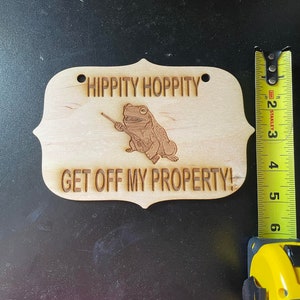 Froggy Keep off Property Sign - Etsy