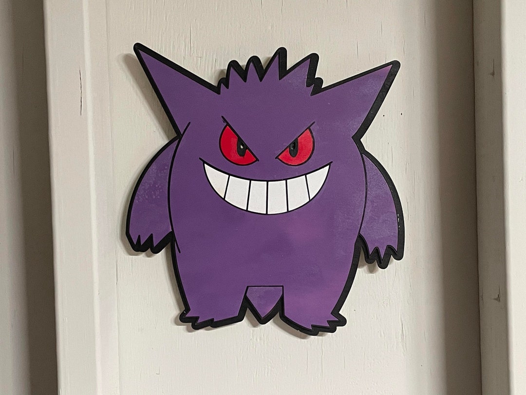 Gengar Pokémon Wall Mount - Etsy