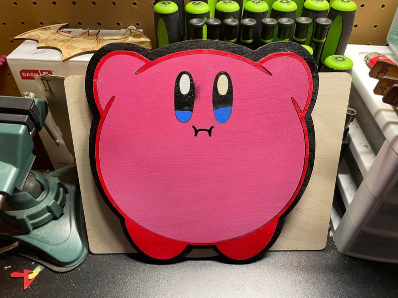Puffing Kirby Wall Mount - Etsy