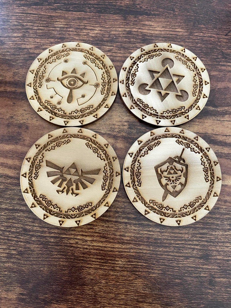 Nintendo's Legend of Zelda Themed Coasters With Different - Etsy