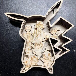 Multiple Layered Pokémon Themed Art Piece - Etsy