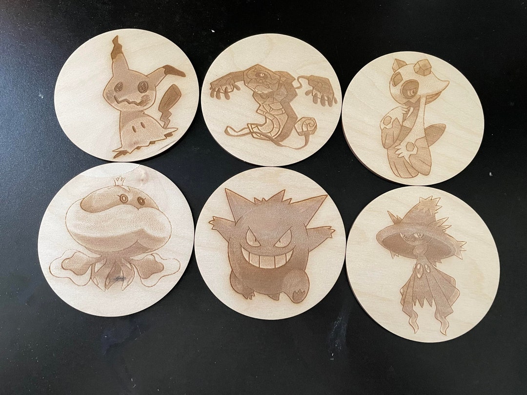 Choose Your Own Six Pokemon Coasters - Etsy