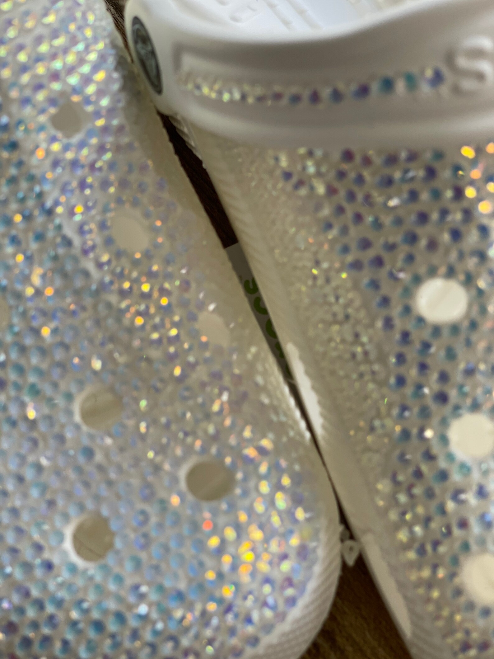 Wedding Shoes, Luxury Clogs, Bedazzled Bridal Accessory, Bridal Crocs ...