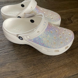 Wedding Shoes, Luxury Clogs, Bedazzled Bridal Accessory, Bridal Crocs ...
