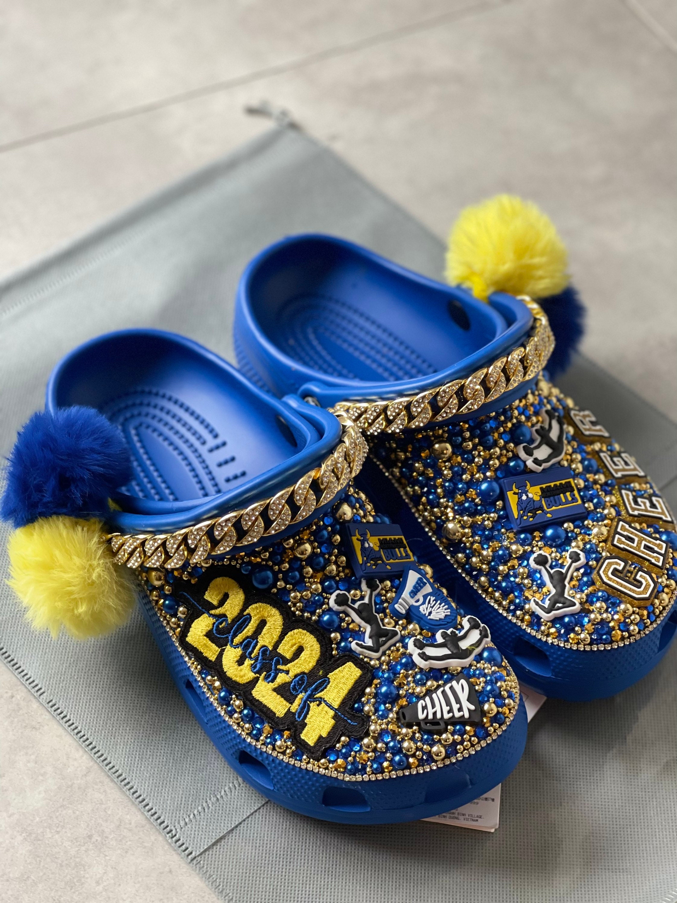 Custom Graduating Blinged Crocs, Senior Class Personalized Shoes - Etsy