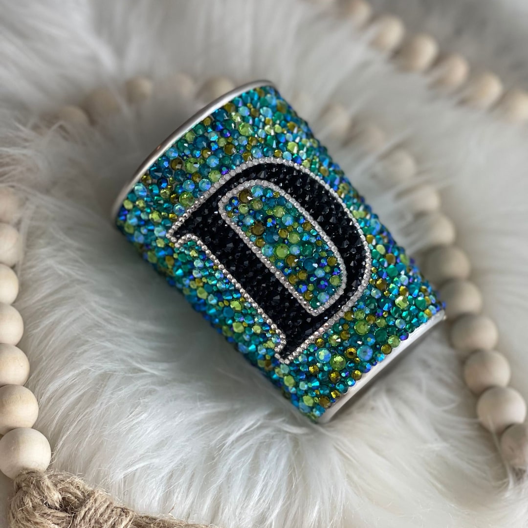 Bling Stainless Steel Cup, Custom Initial Gift, Personalized Accessory ...