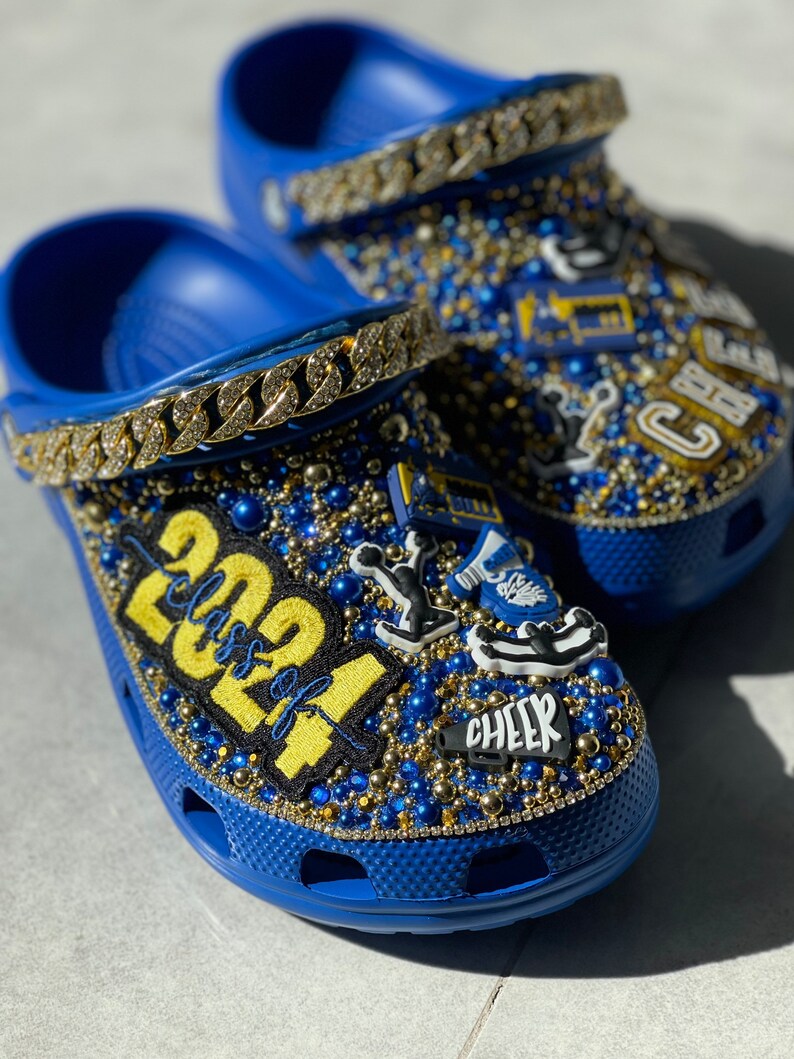 Custom Graduating Blinged Crocs Senior Class Personalized - Etsy