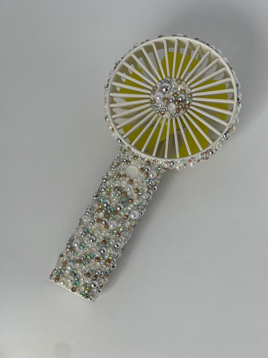 Bling Portable Handheld Rechargable Fan, Bedazzled Fan, Fancy Fan ...