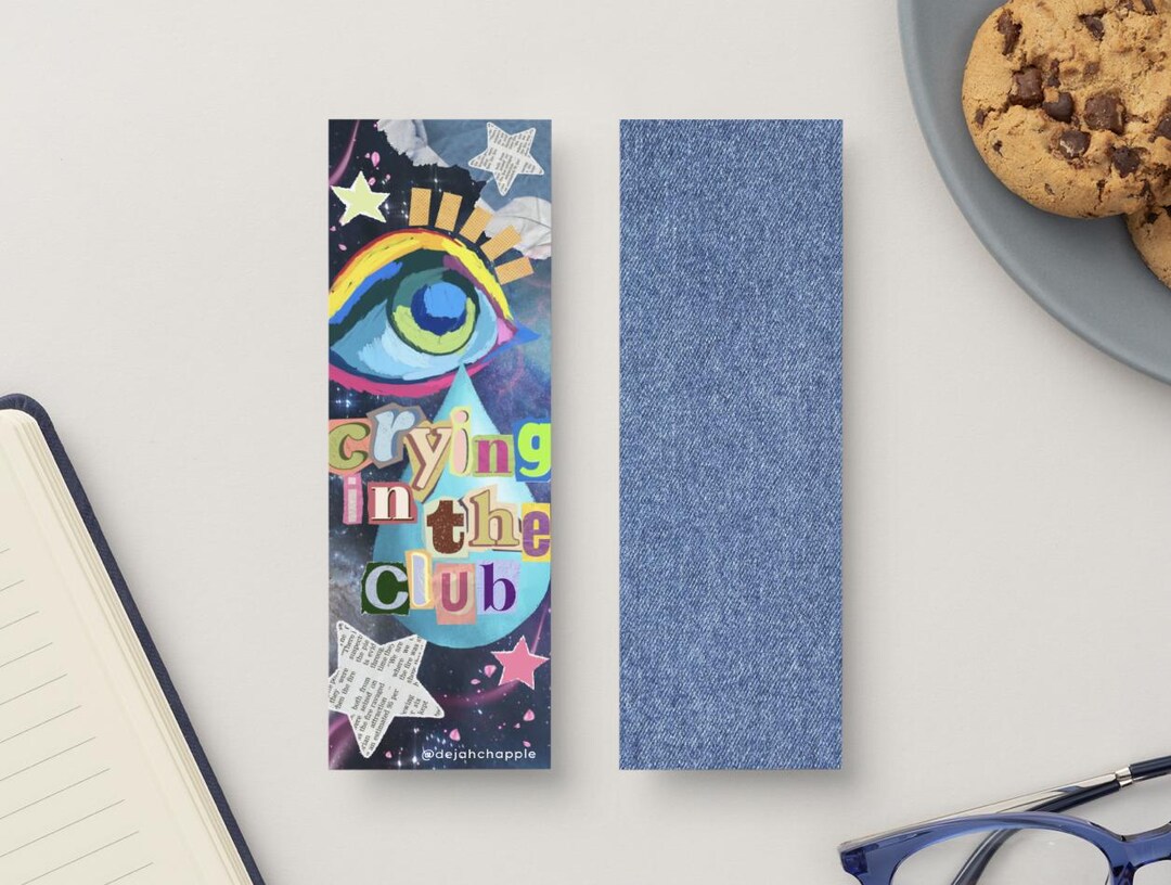 Crying in the Club Bookmark – Printed & Laminated | Funny Booktok ...