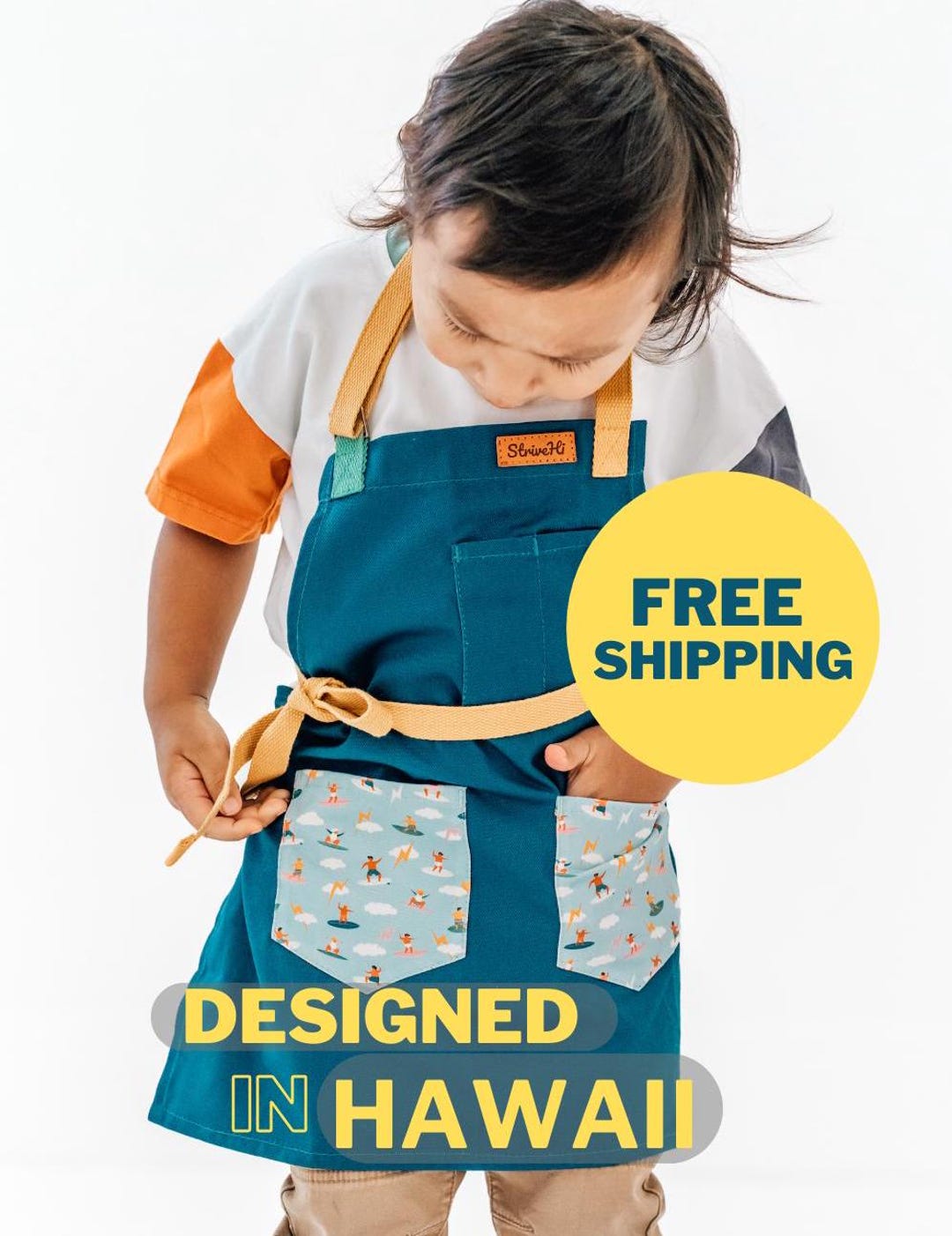 Gift for Kids Apron for Cooking Montessori Apron for Kids Play Gender ...