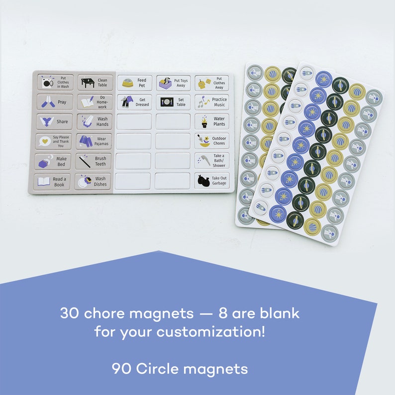 Magnetic Responsibility Chart Whiteboard Modern/minimalistic Wood Chore ...