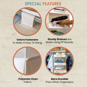 Weekly Clothes Organizer for Closet Outfit Planner Back to School ...
