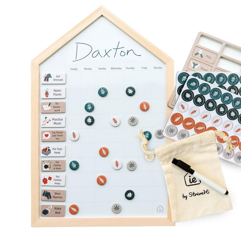 Montessori Chore Chart Household Task Organizer for Kids Daily Activity ...