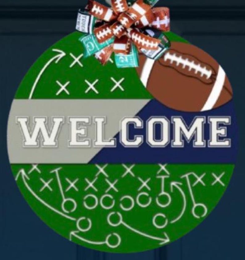 Football Door Hanger - Football Door Decor | Fall Door Decor | Front ...