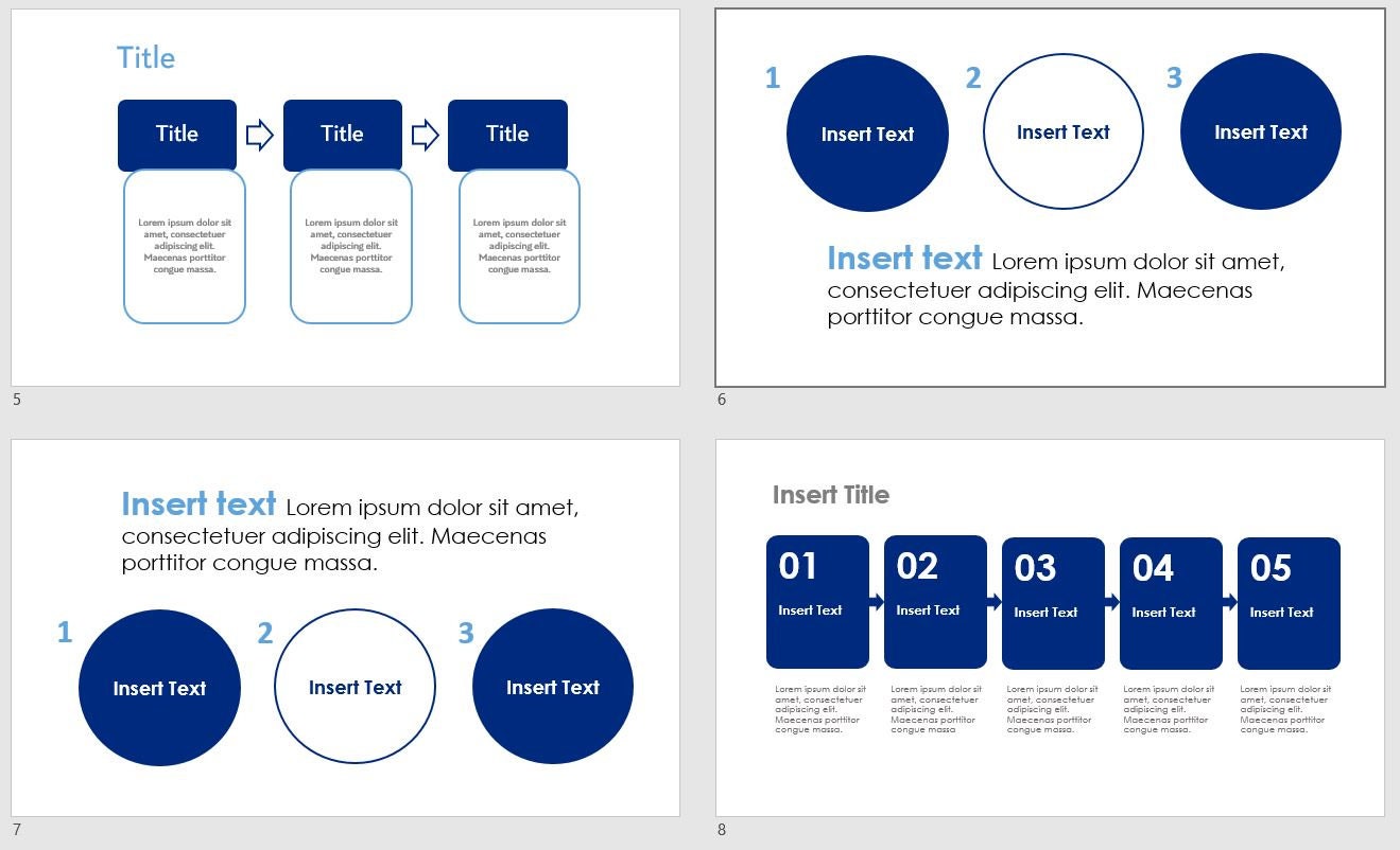 Basic Powerpoint Template - Pitch Deck, Project Management, Process ...