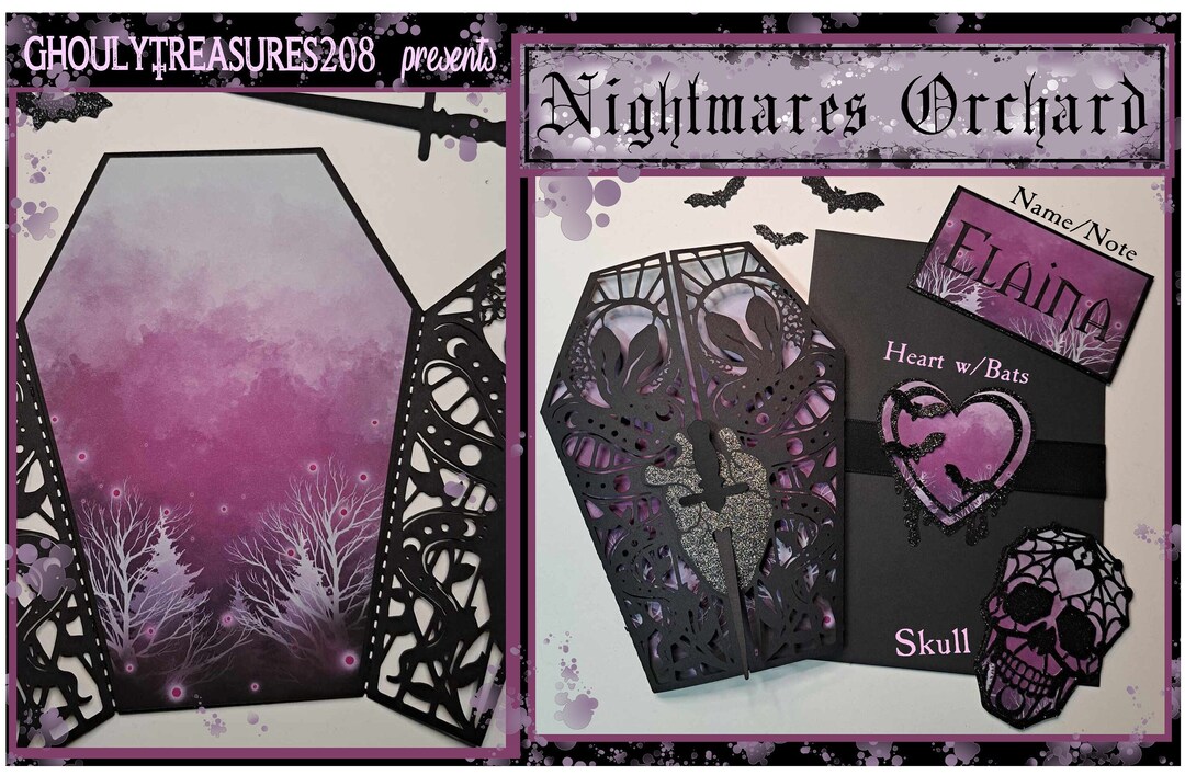 Snake Moon Heart Coffin Gothic Halloween Wedding Birthday Locking Gate ...